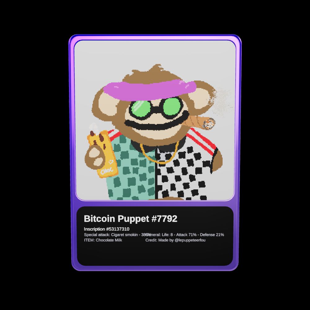 Bitcoin Puppet Card #4780 – InscribeNow